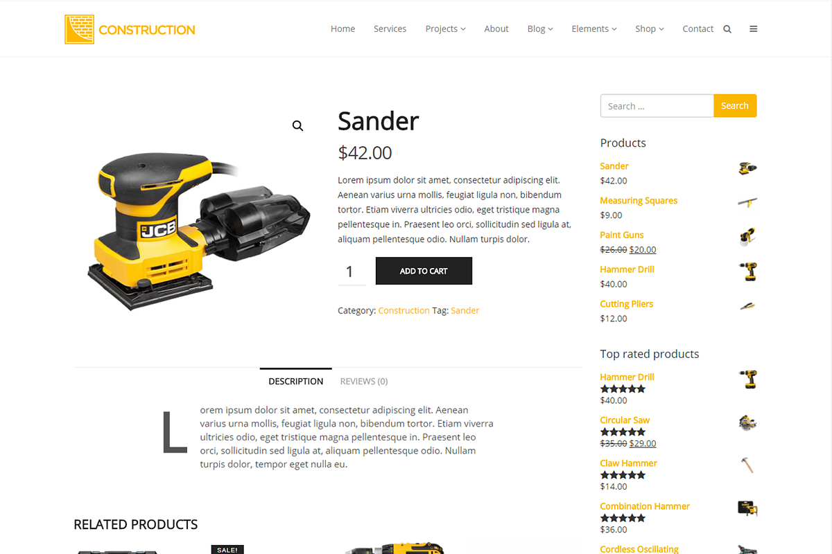 Construction Premium WordPress Theme