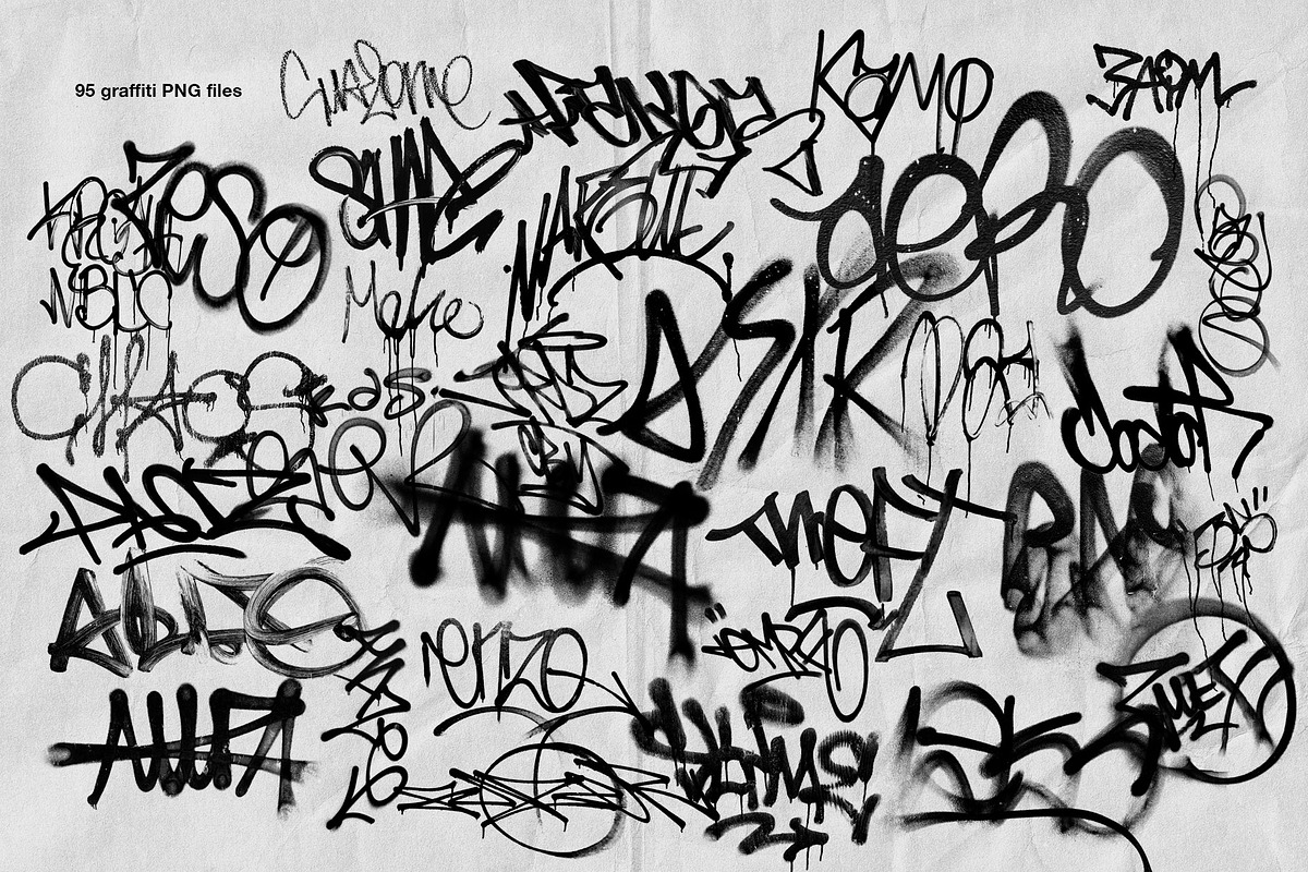 Graffiti & Torn Paper Bundle 3 packs, an Object Graphic by Marie T