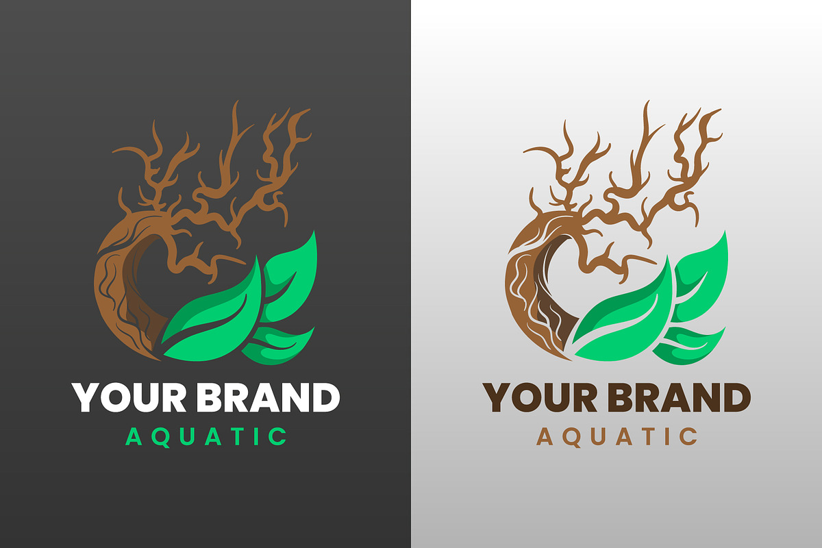 aquascape logo, a Branding & Logo Template by ArtSurd.Studio