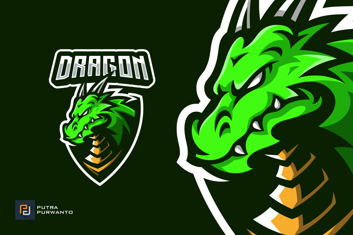 Dragon Mascot Esport Gaming Logo, a Branding & Logo Template by putra ...