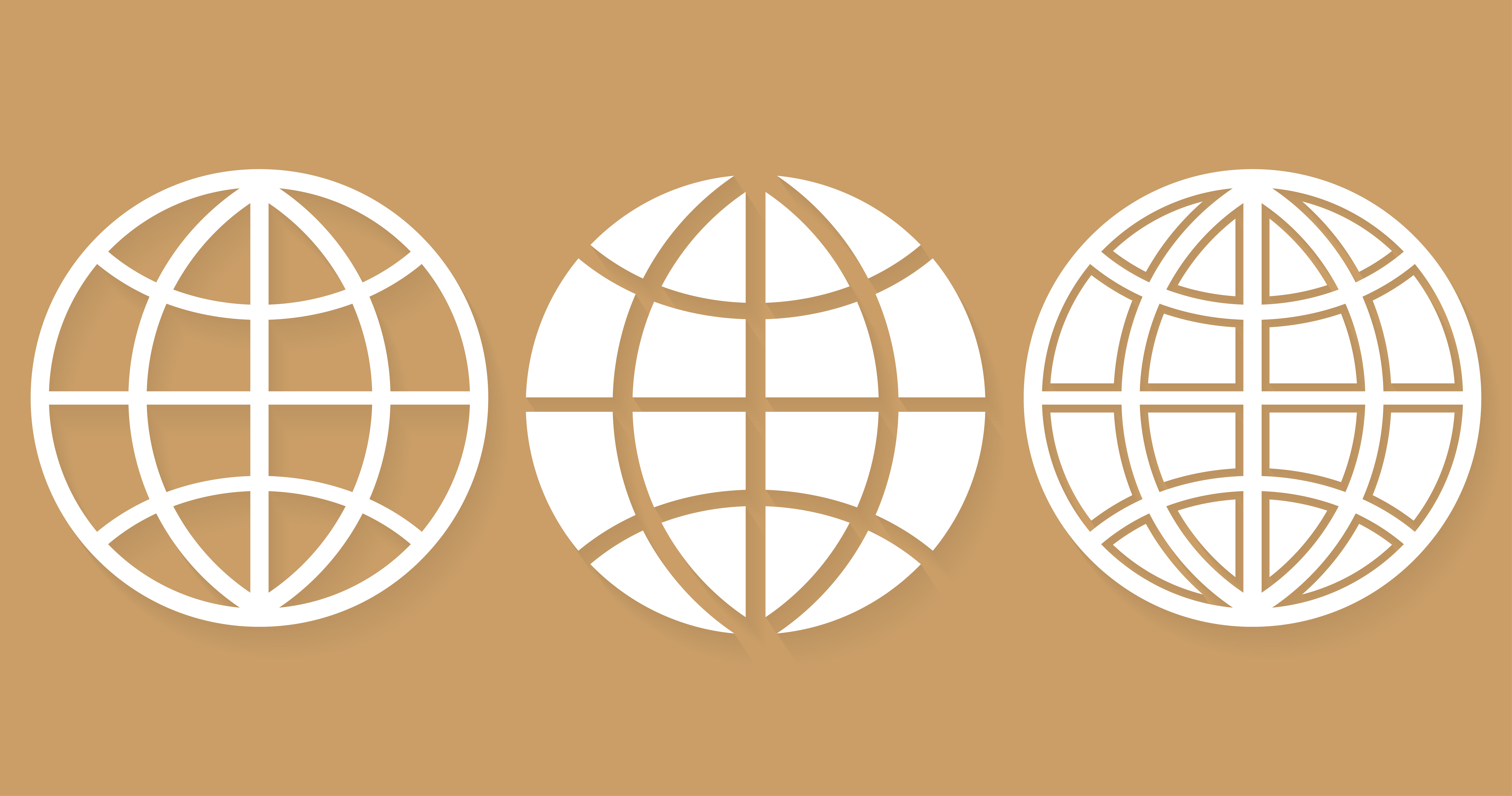 Set different icons world globe, an Icon by vivat | Creative Market
