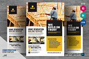 Construction and Renovation Flyer | Flyer Templates ~ Creative Market