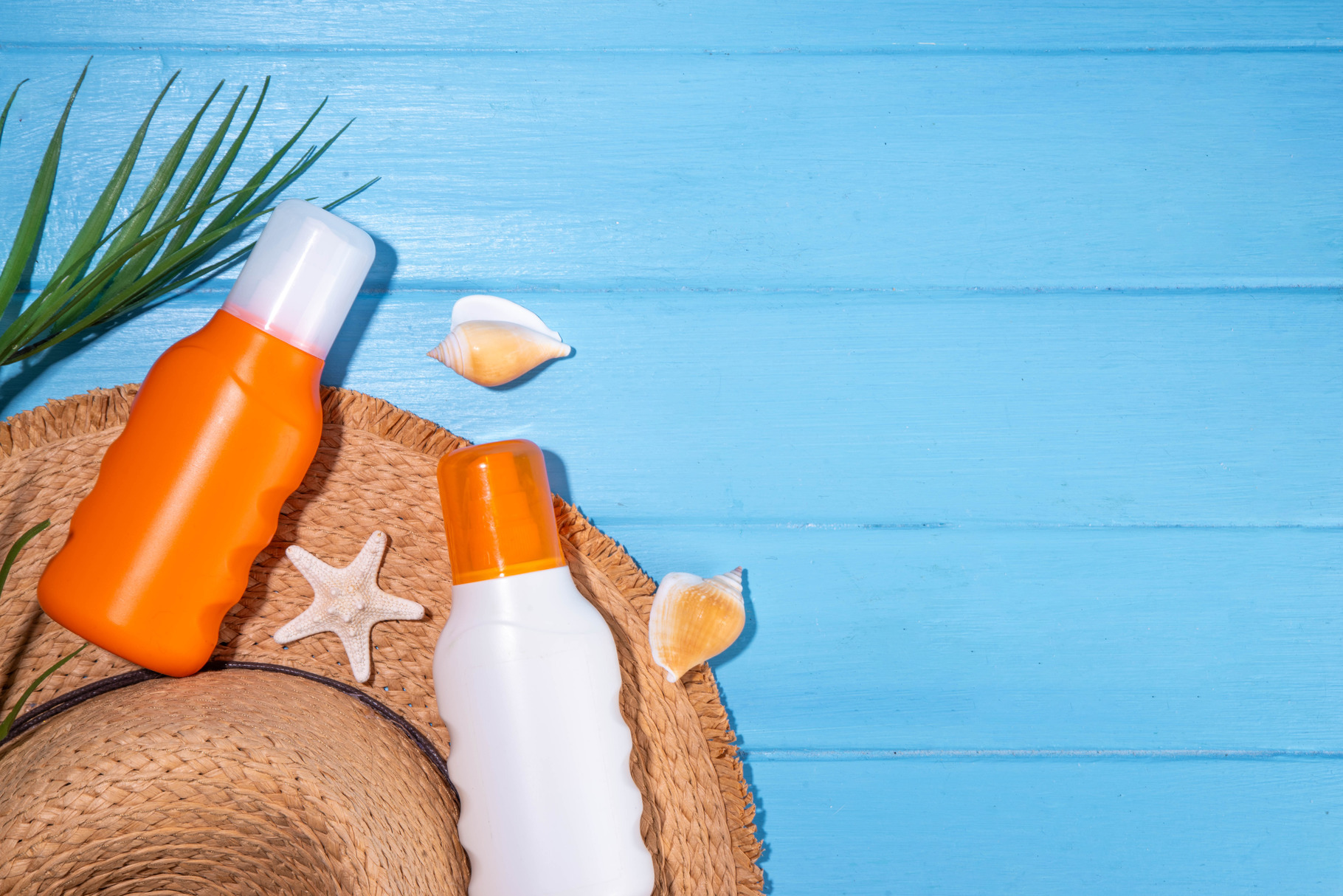 Summer background with sunscreen mockup, a Holiday Photo by Rimma ...