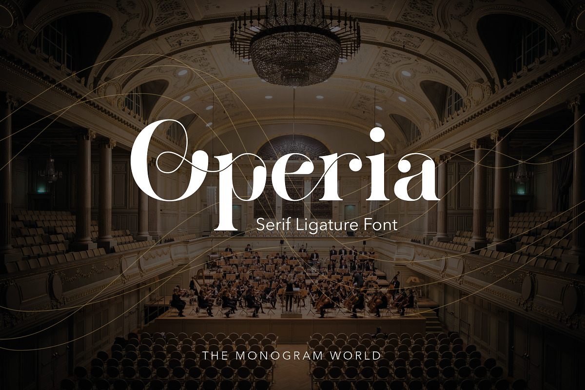 Operia – Serif Ligature Font | operia, serif ligature font | Creative Market