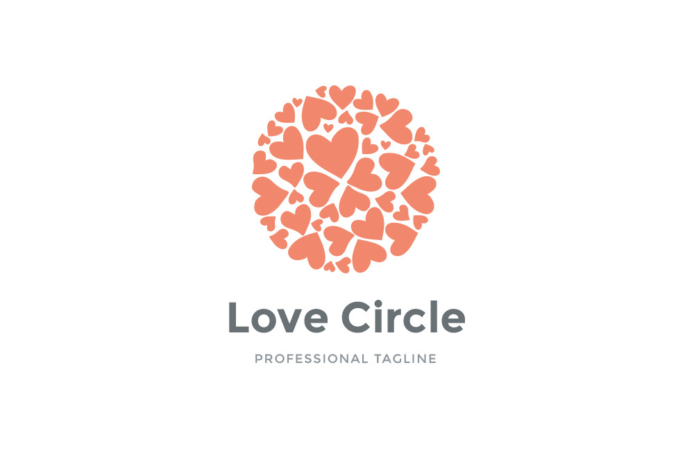 Love Circle Logo, a Branding & Logo Template by Golden-Brand