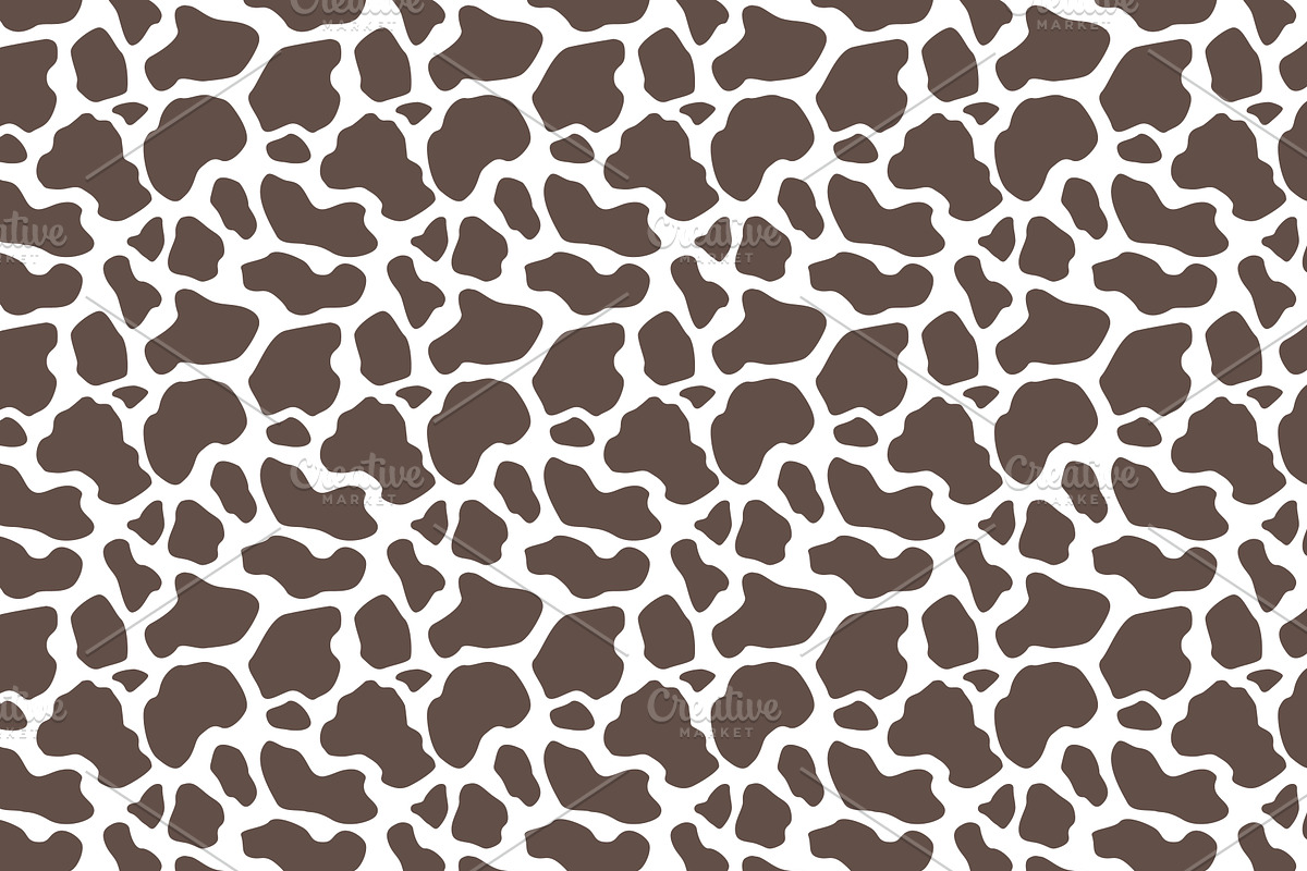 Cow Print in Natural Colors, a Pattern Graphic by SubwayParty