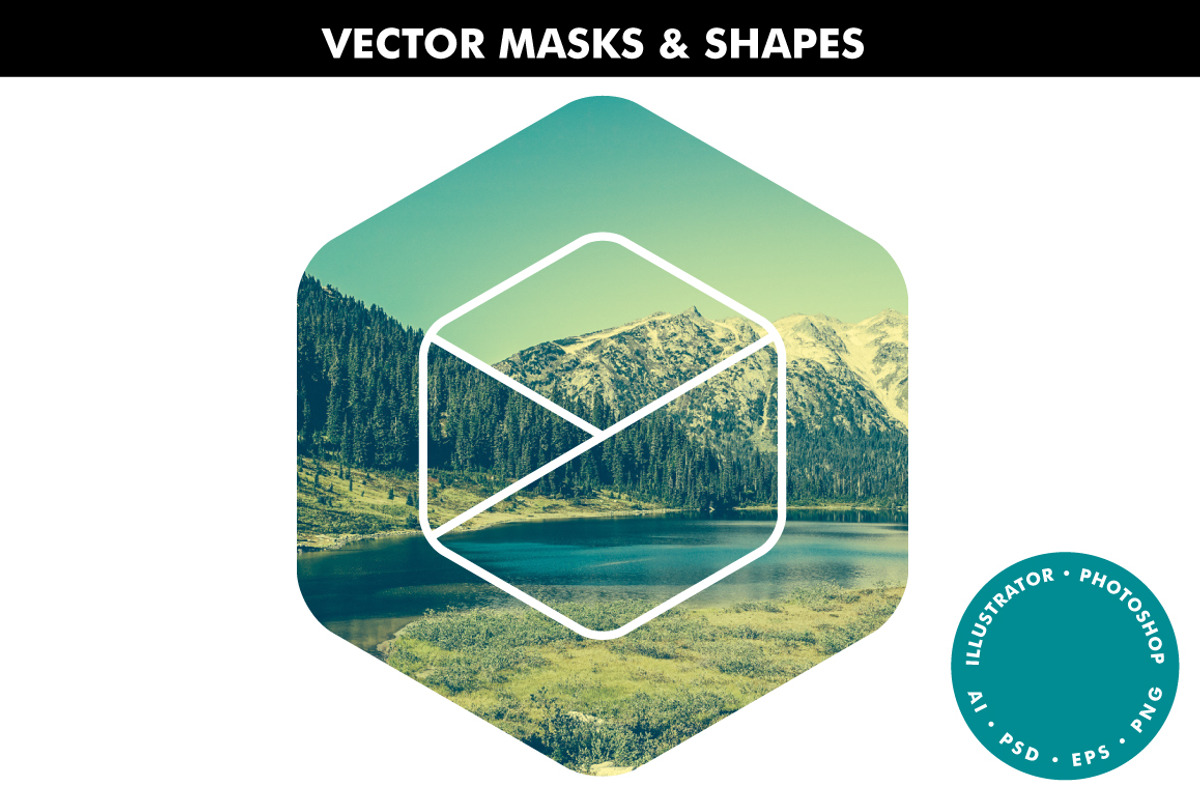 Vector Masks & Shapes - Ai & Ps, an Object Graphic by Offset
