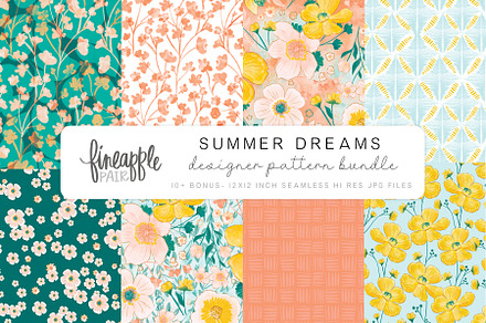 Lake life seamless pattern set | Graphic Patterns ~ Creative Market