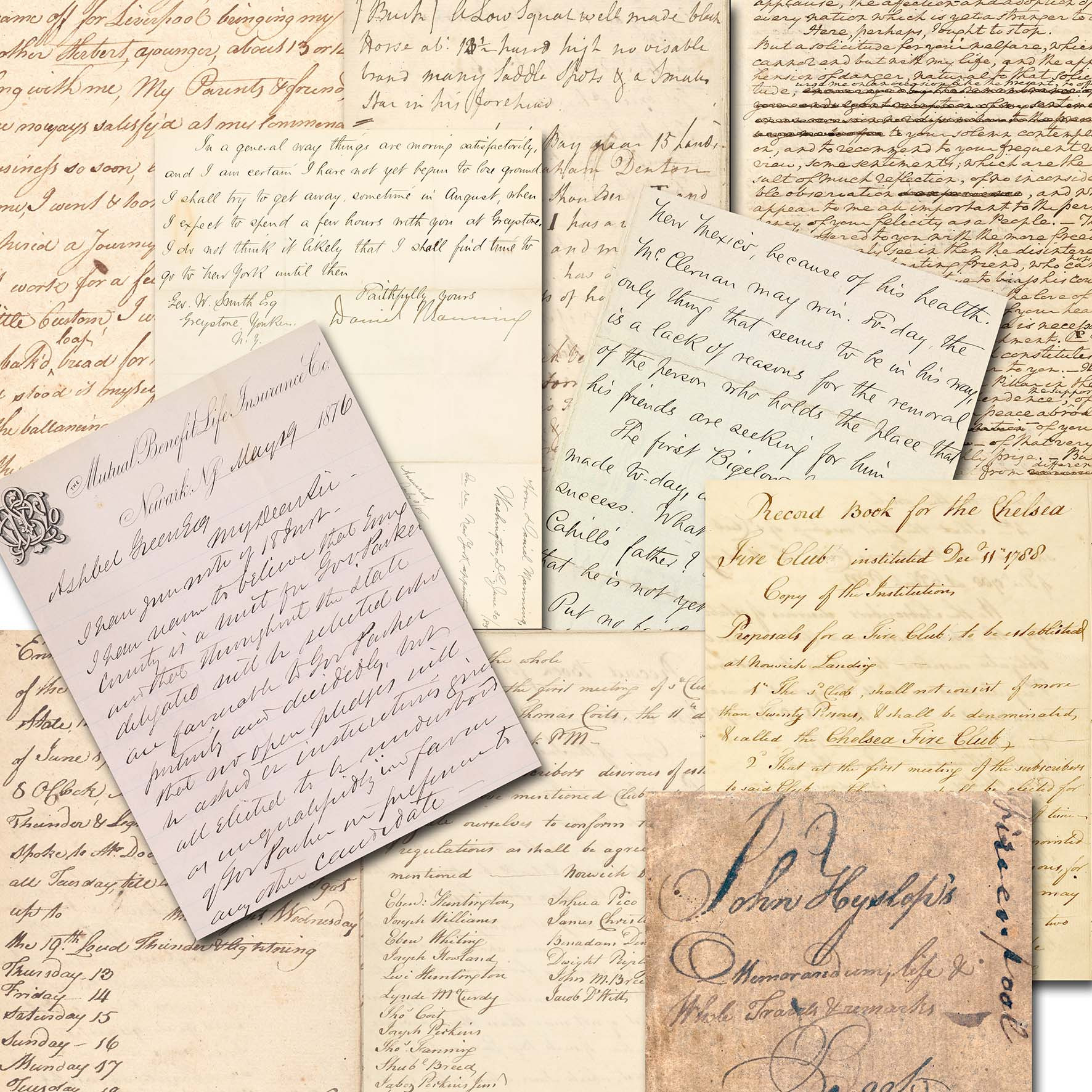 Old letters handwriting papers, a Texture Graphic by Digital Art Side.