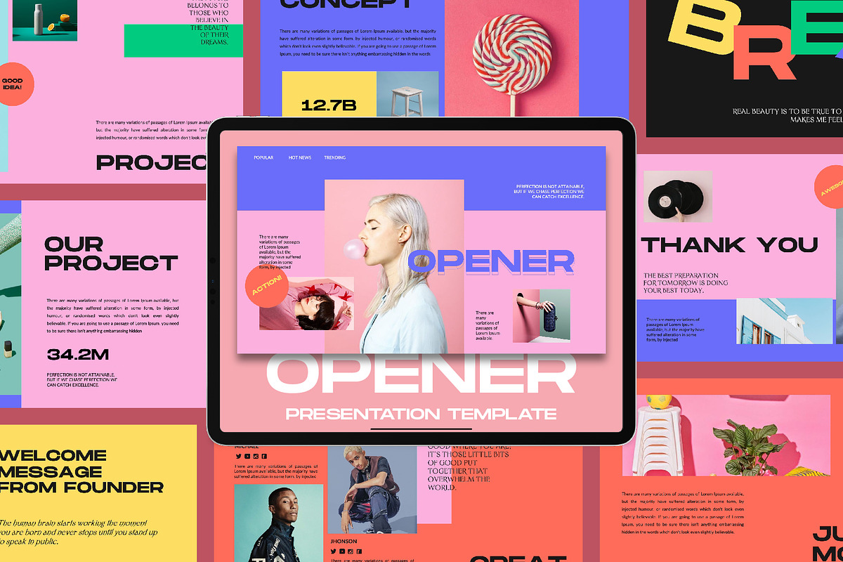 Opener - Powerpoint Template, a Presentation Template by Meliora Studio