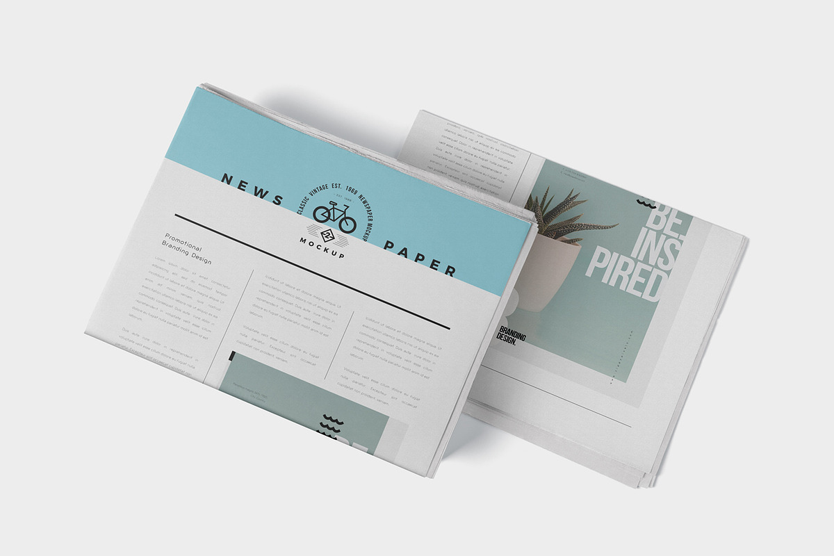 Professional Newspaper Ad PSD Mockup, a Books & Magazine Mockup by ...