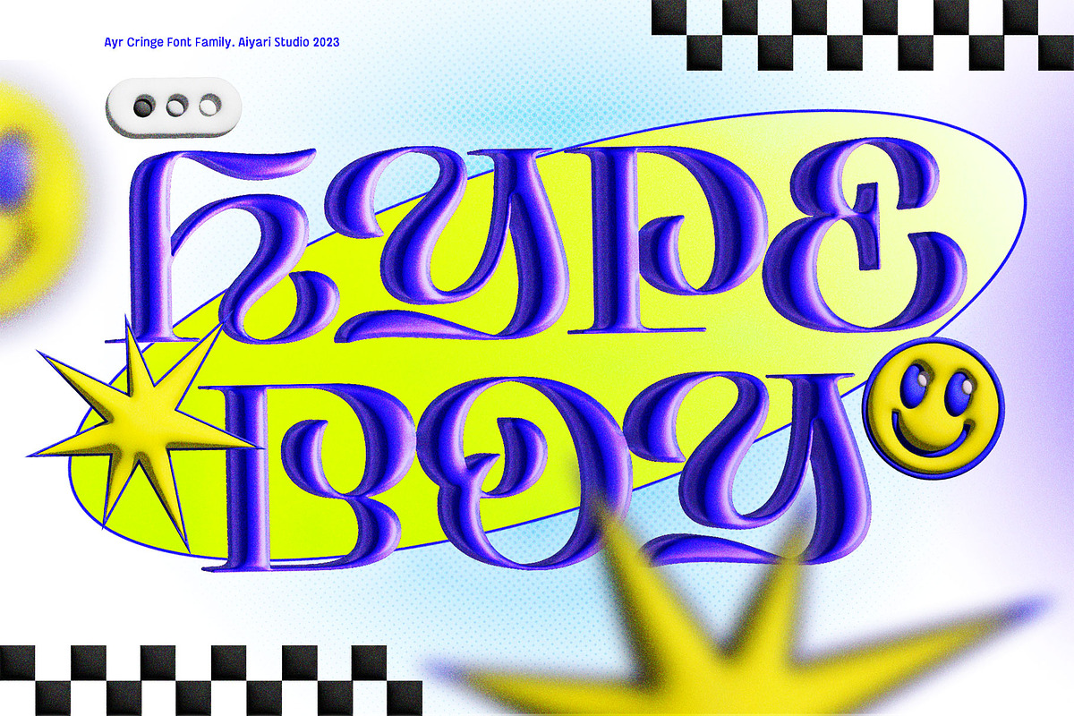 Cringe Experimental Typeface