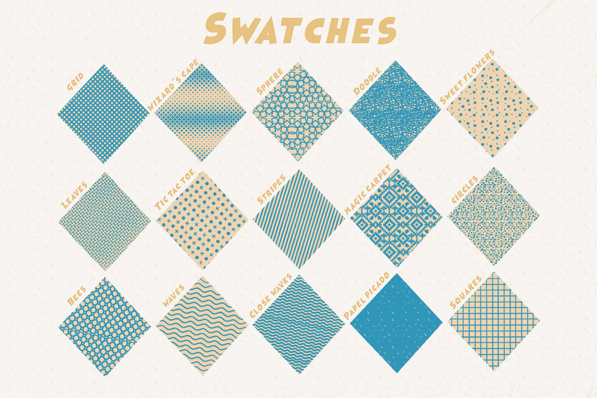 Textile Patterns Factory Procreate, a Brush Add-On by Eliza Moreno ...