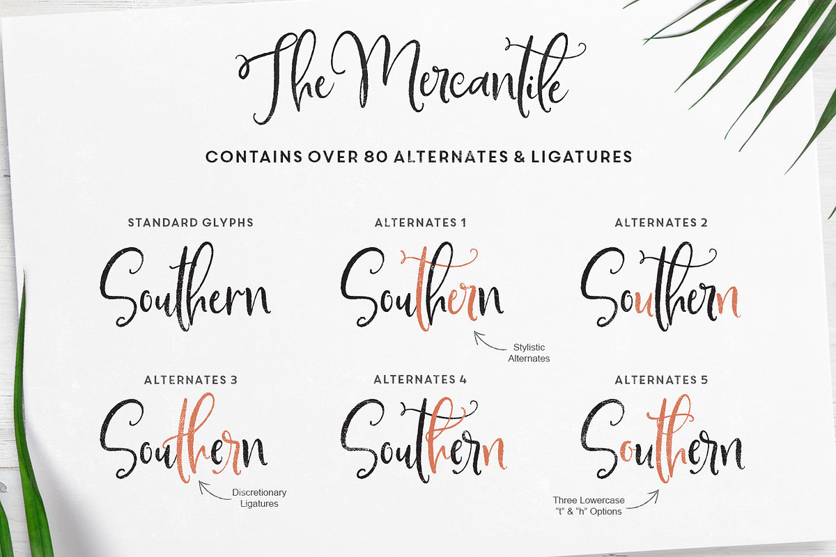The Mercantile Font Family, a Handwritten Font by Callie Rian & Co.