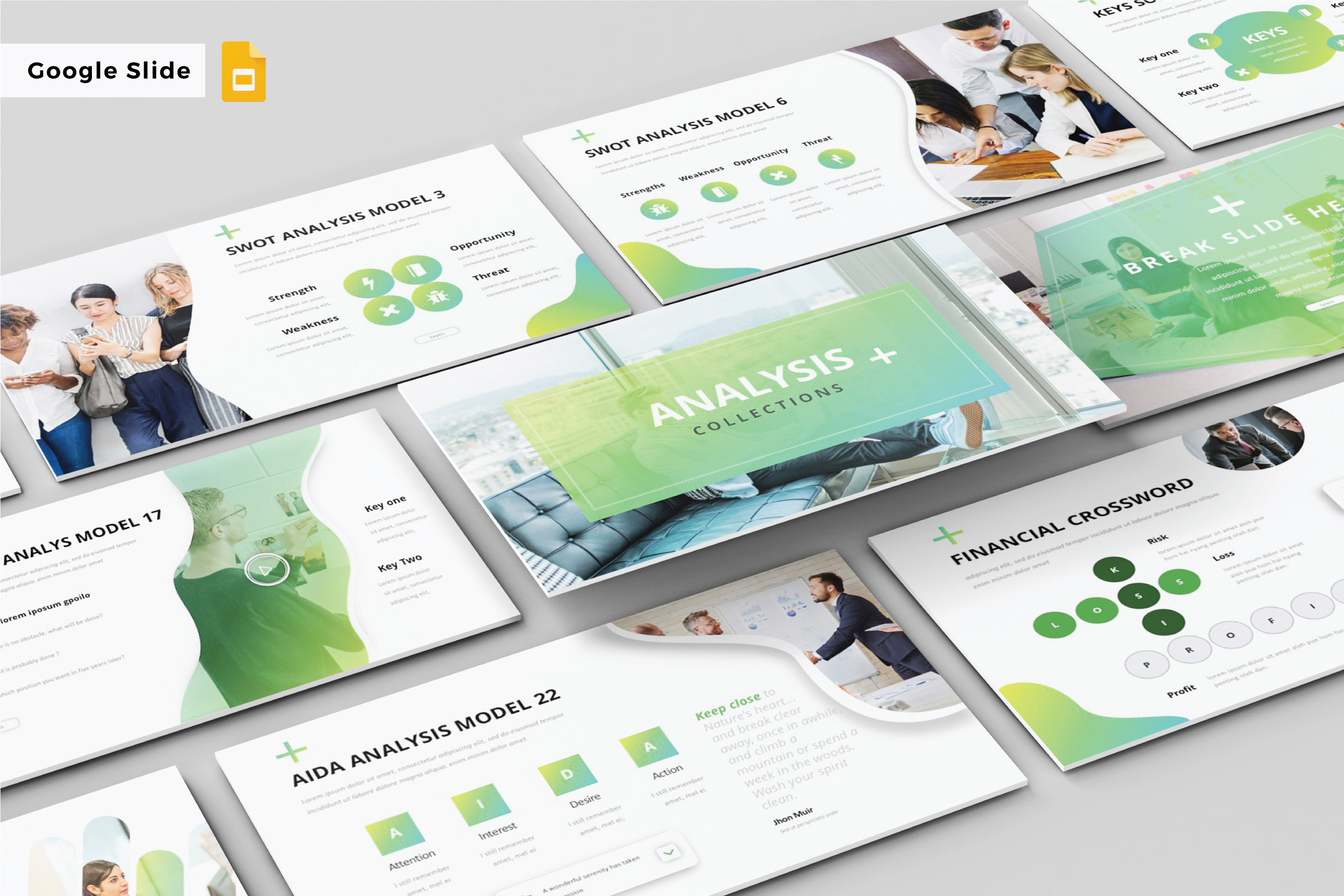 ANALYSIS COLLECTION-Google Slide, a Presentation Template by Shafura