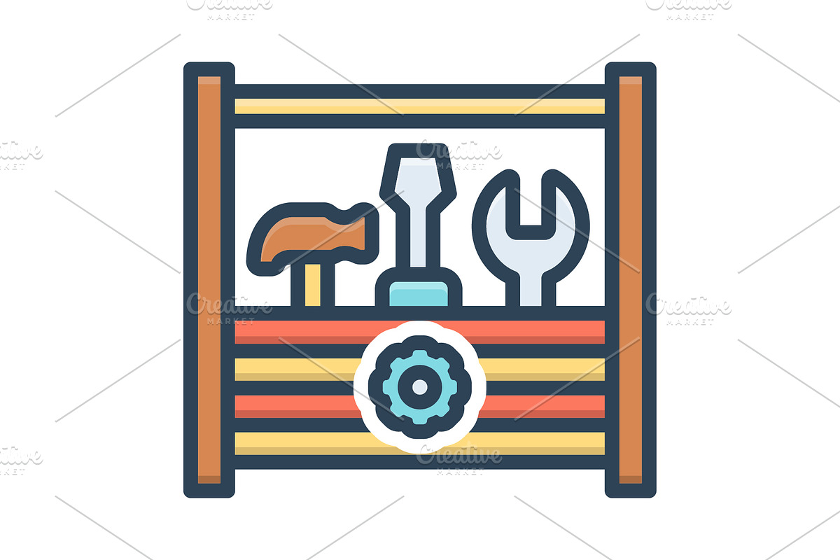 Toolkit toolbox color icon, an Icon by Creative priyanka