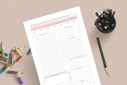 Editable CANVA Daily Planner Sheet