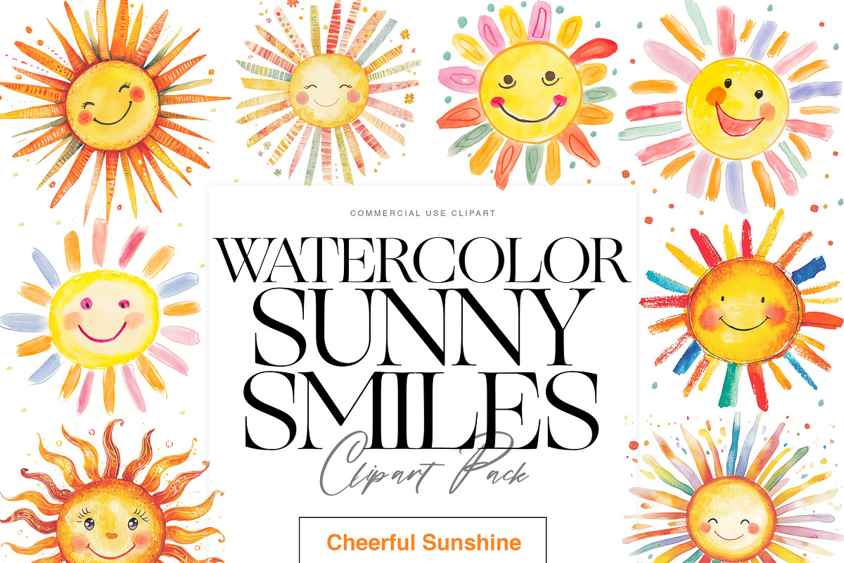 Smiling Sun Clipart, Happy Smiling Sun