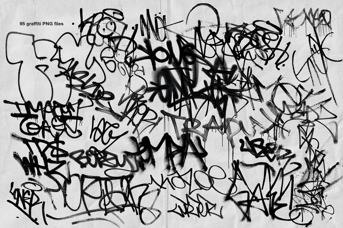 Graffiti & Torn Paper Bundle 3 packs, an Object Graphic by Marie T