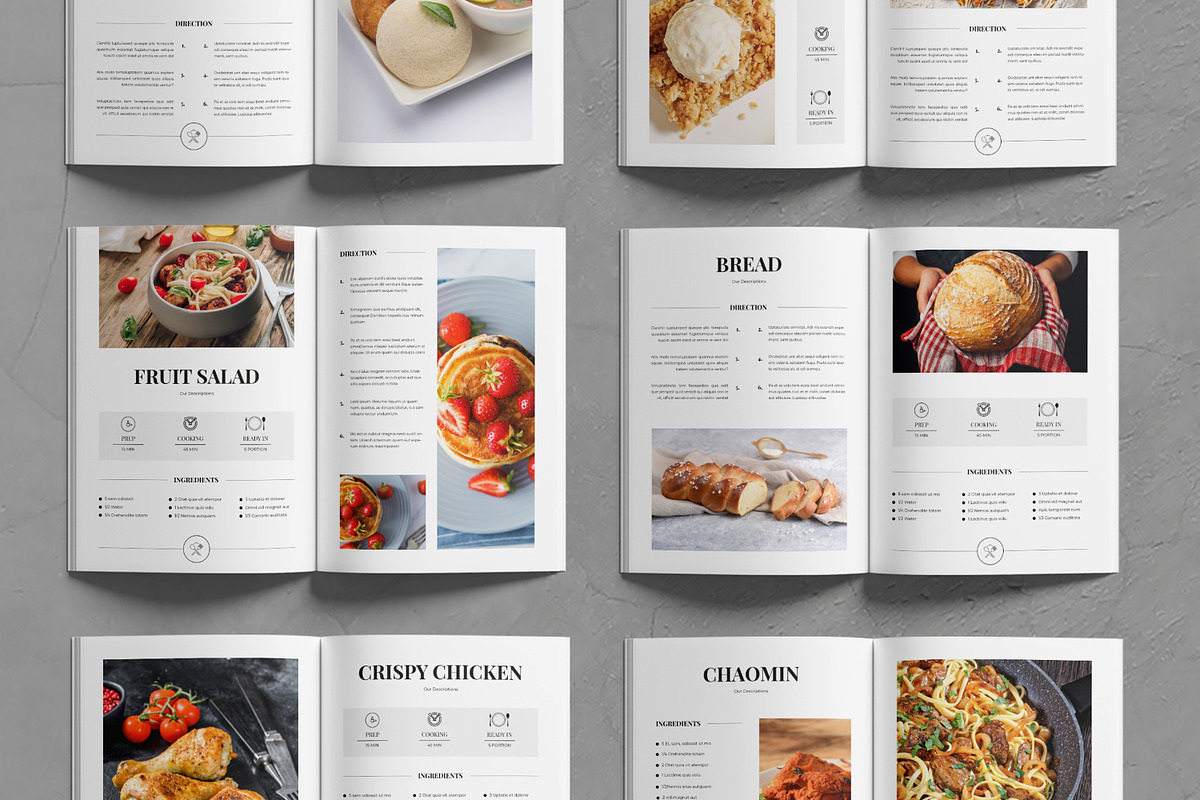 Cook Book Design Template | Creative Market