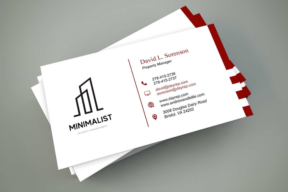 Profile Layout Card PSD Template