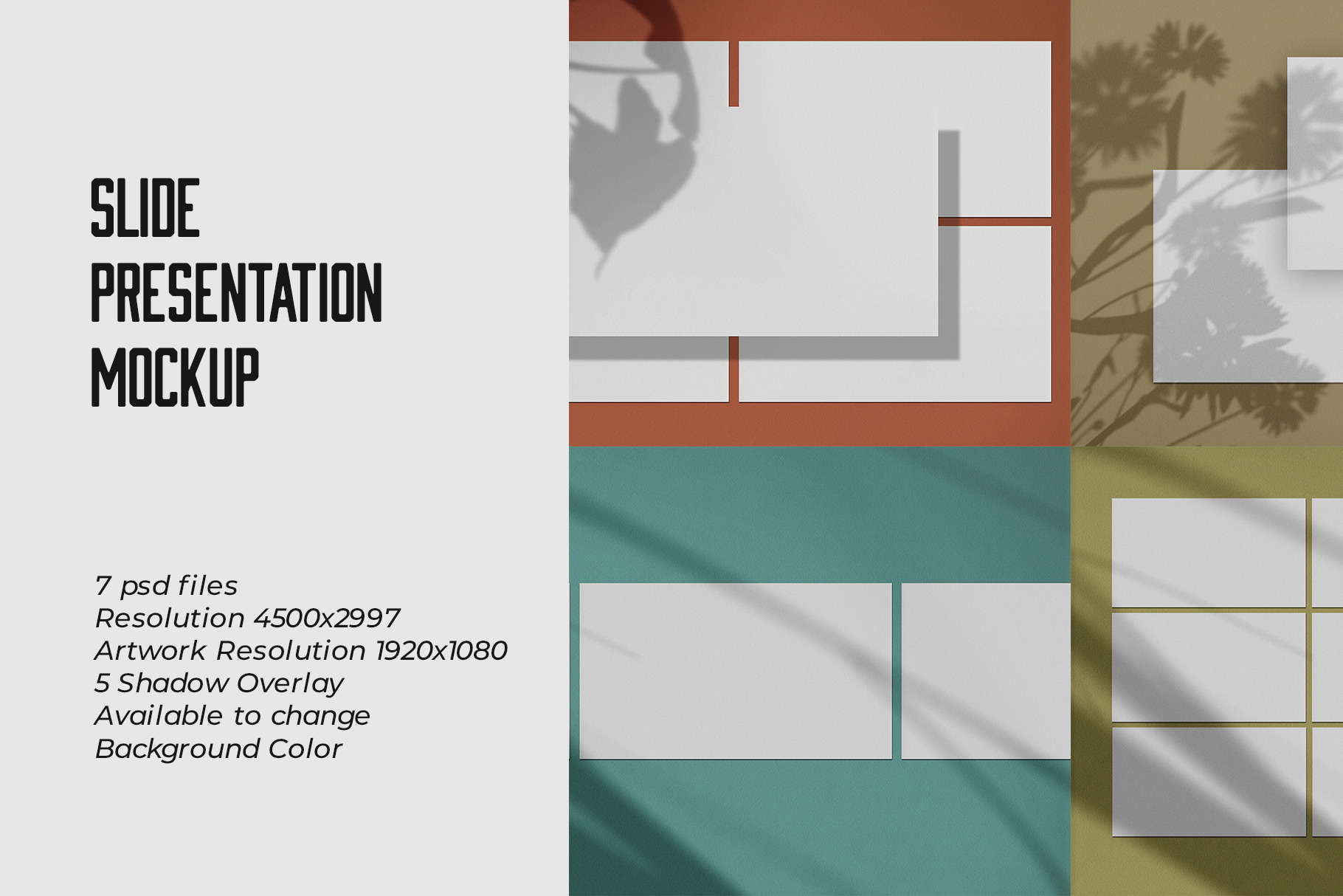 Slides Presentation Mockup, a Product Mockup by wawstudio