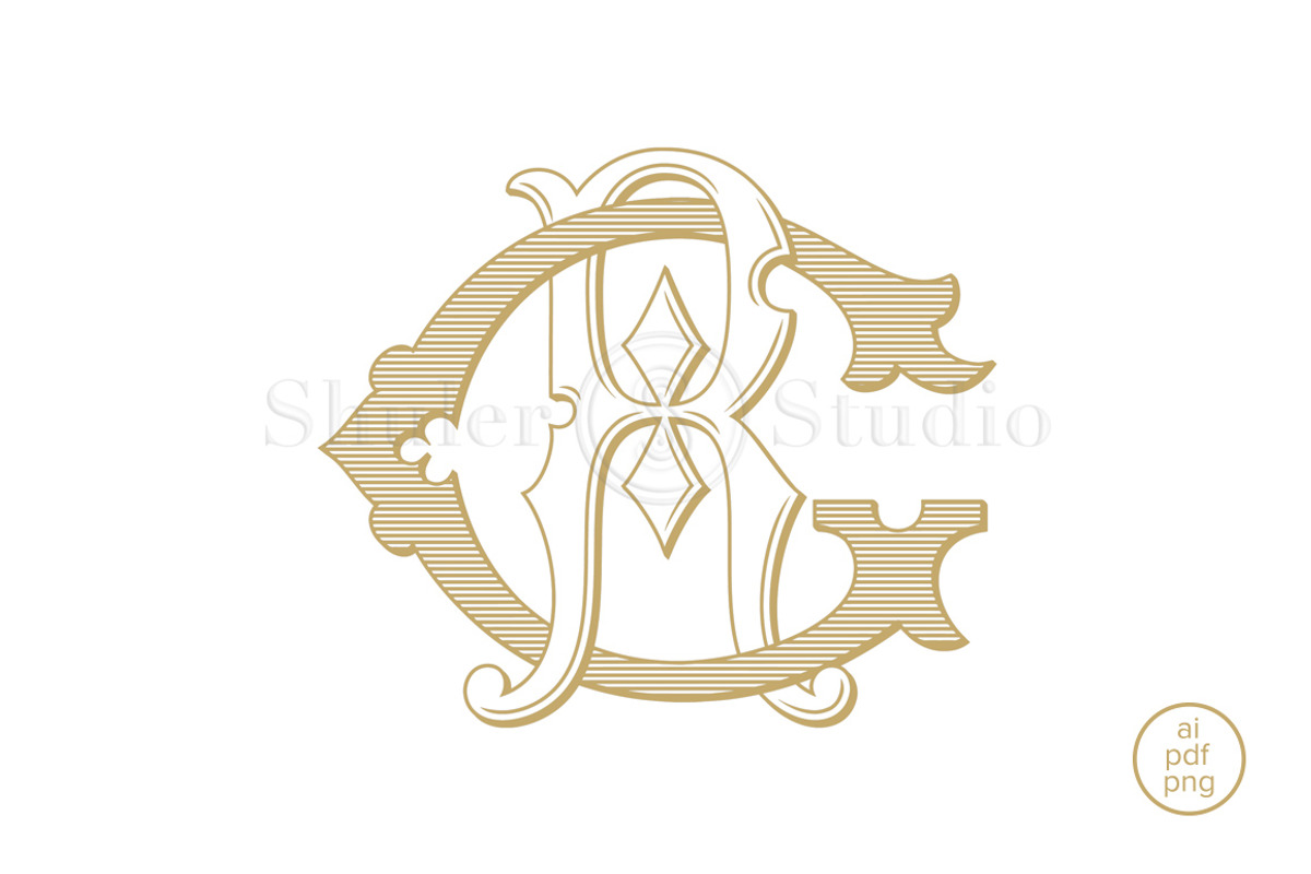 GR Monogram RG Monogram, a Branding & Logo Template by Shuler Studio