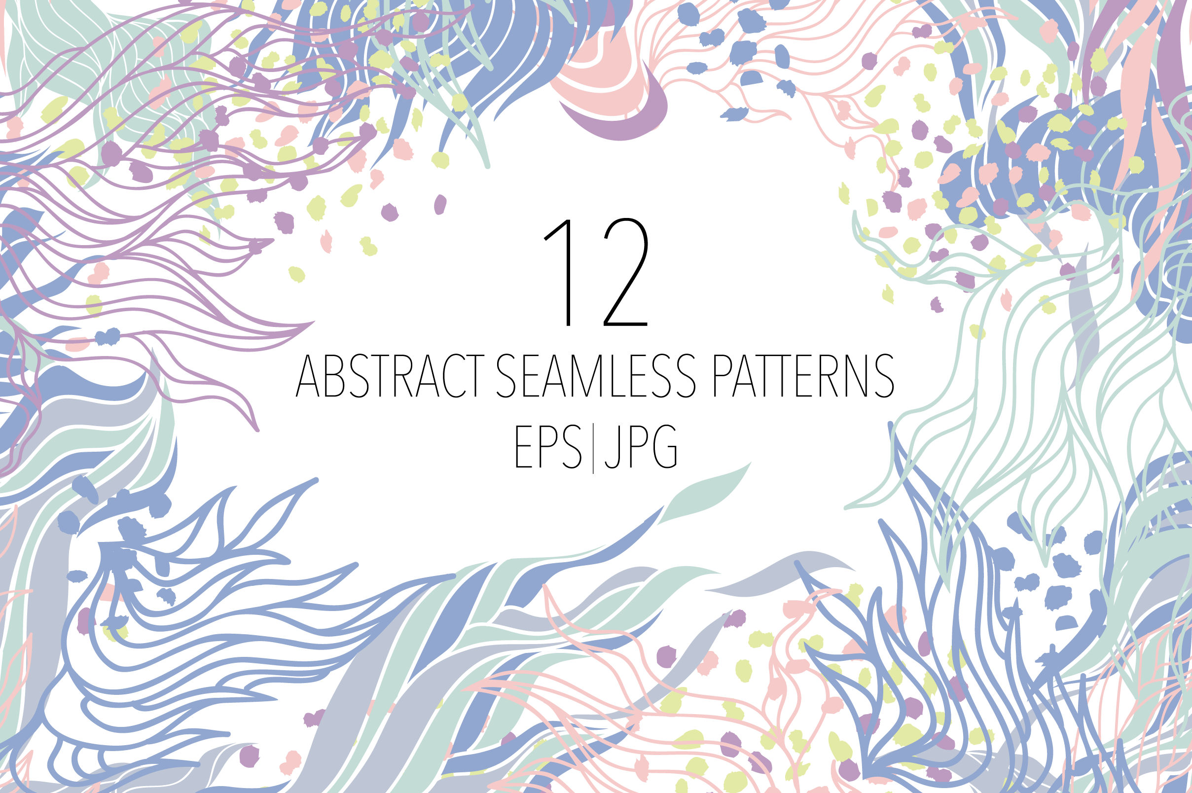 12 Abstract seamless patterns, a Pattern Graphic by DinaraChernaya ...
