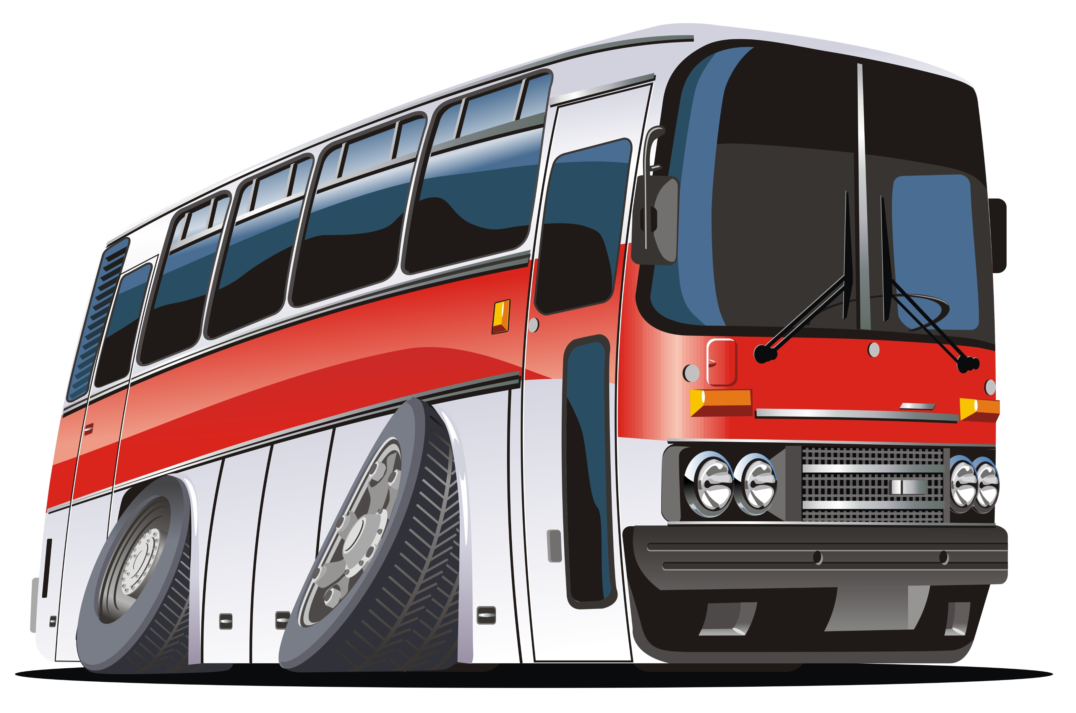 Cartoon tourist bus | Transportation Illustrations ~ Creative Market