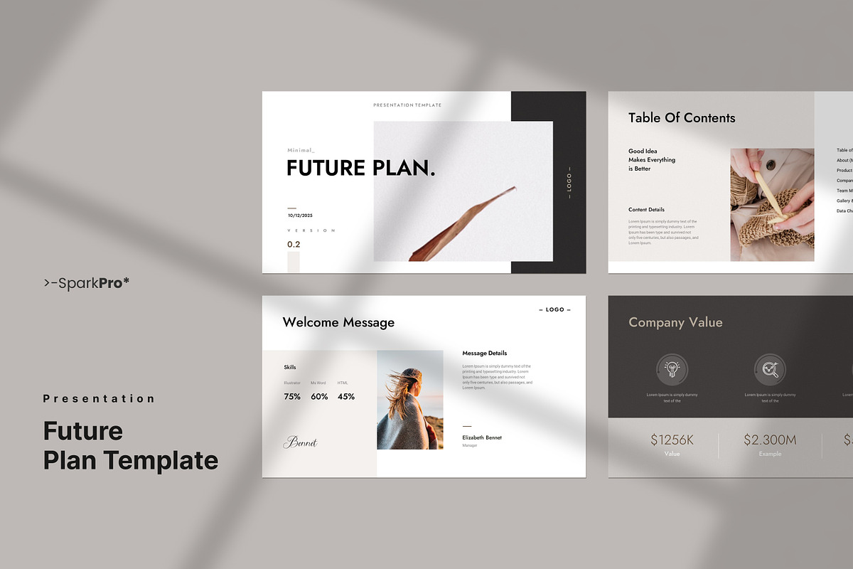 Future Plan Template, a Presentation Template by SparkPro