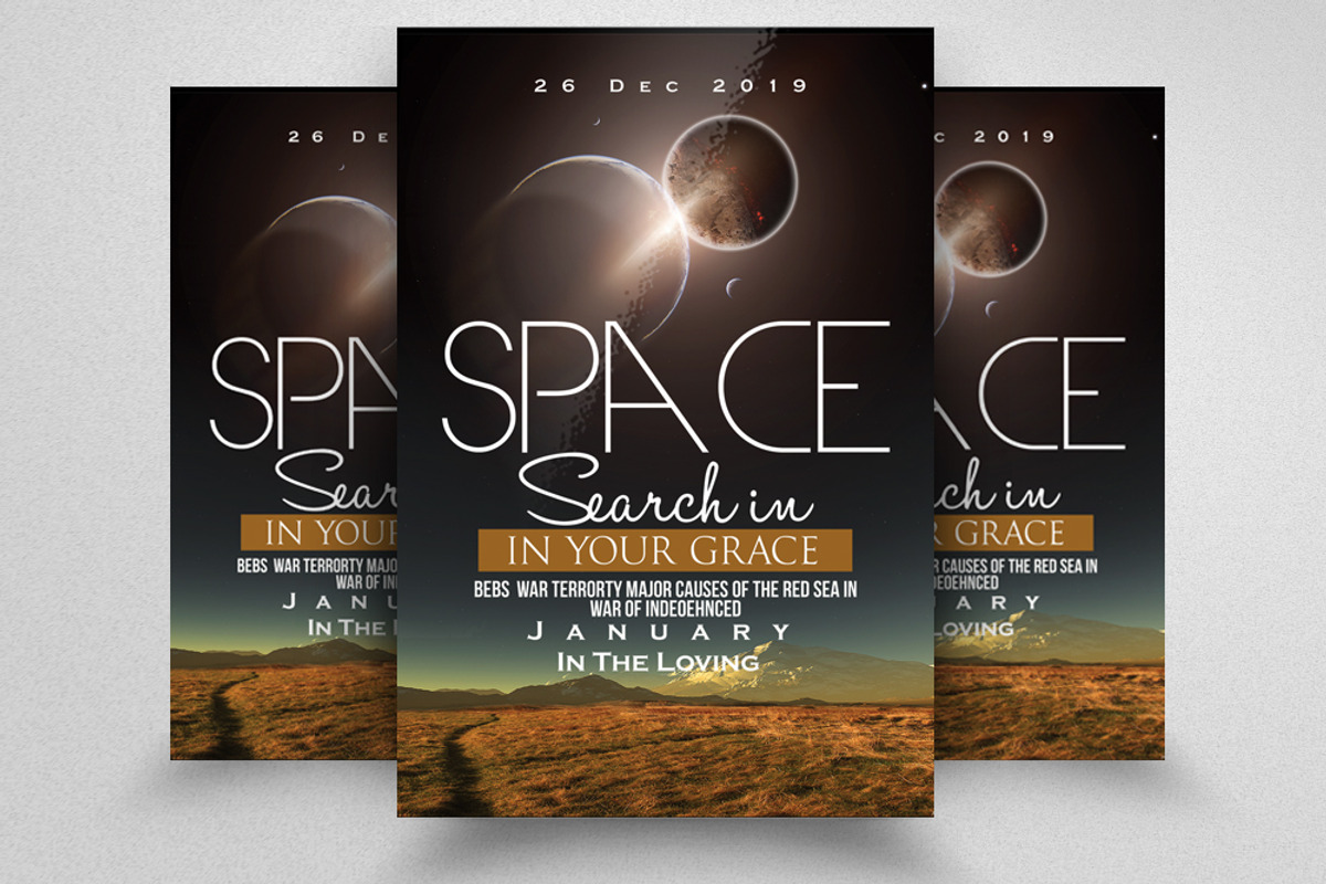 Space Flyer Poster, a Flyer Template by Business Flyers