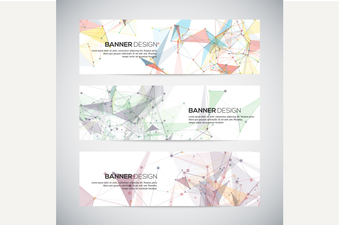 Abstract geometric banner design., an Object Graphic by Shanvood