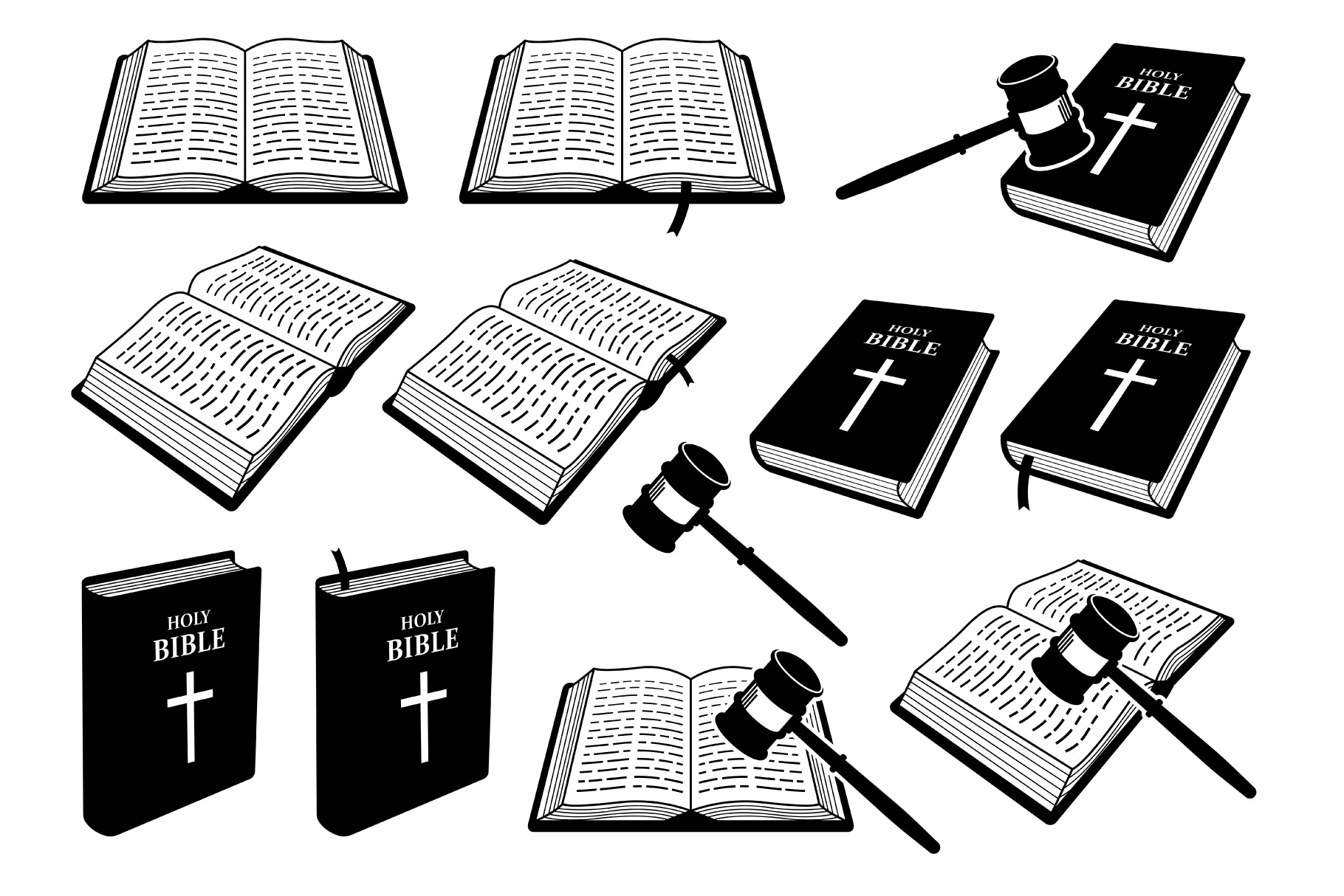 Christian Holy Bible Book Judgement, an Icon by Leremy Stick Figures