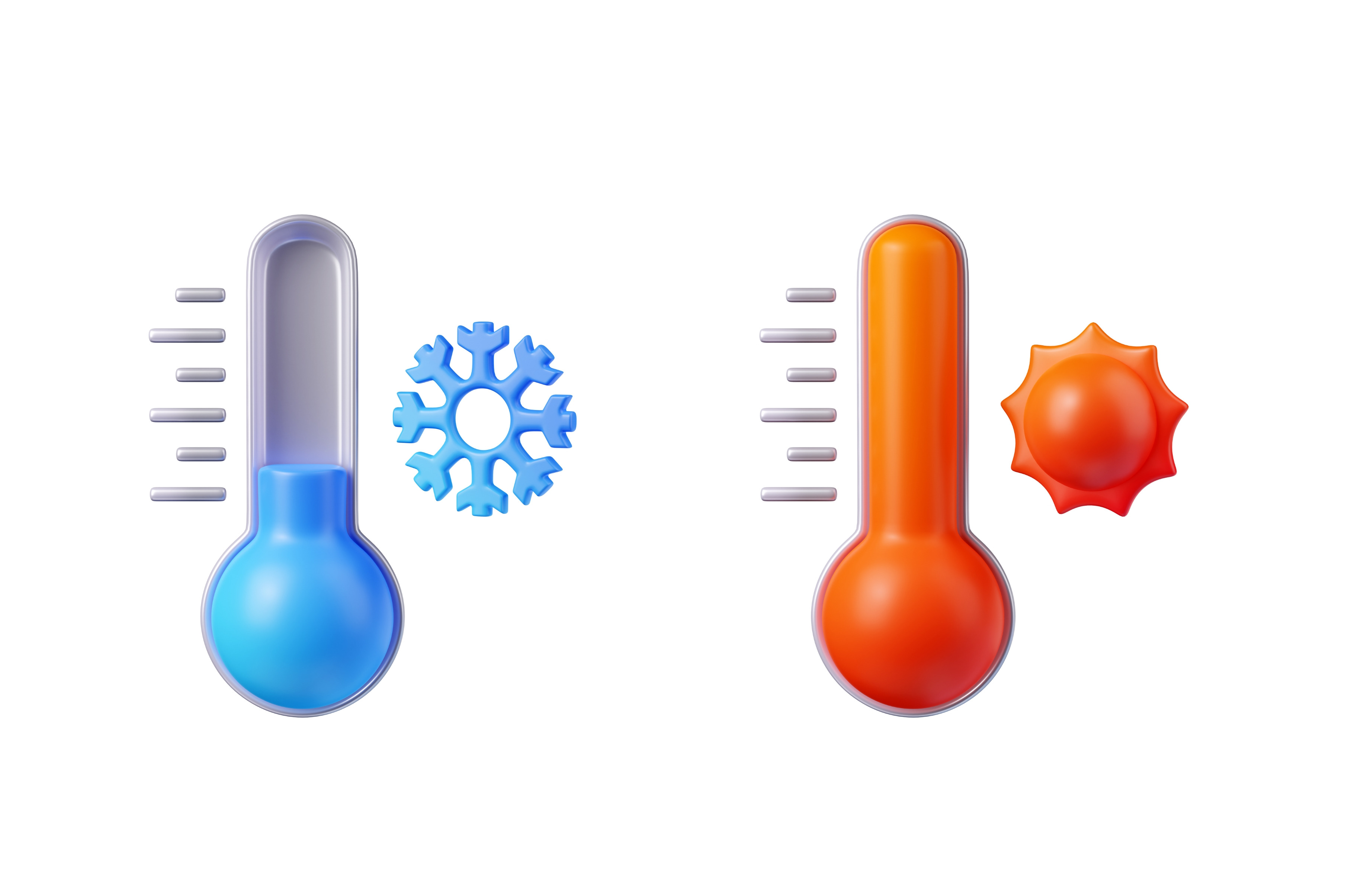 3d render thermometer show hot or, an Object 3D Model by art PVP - market