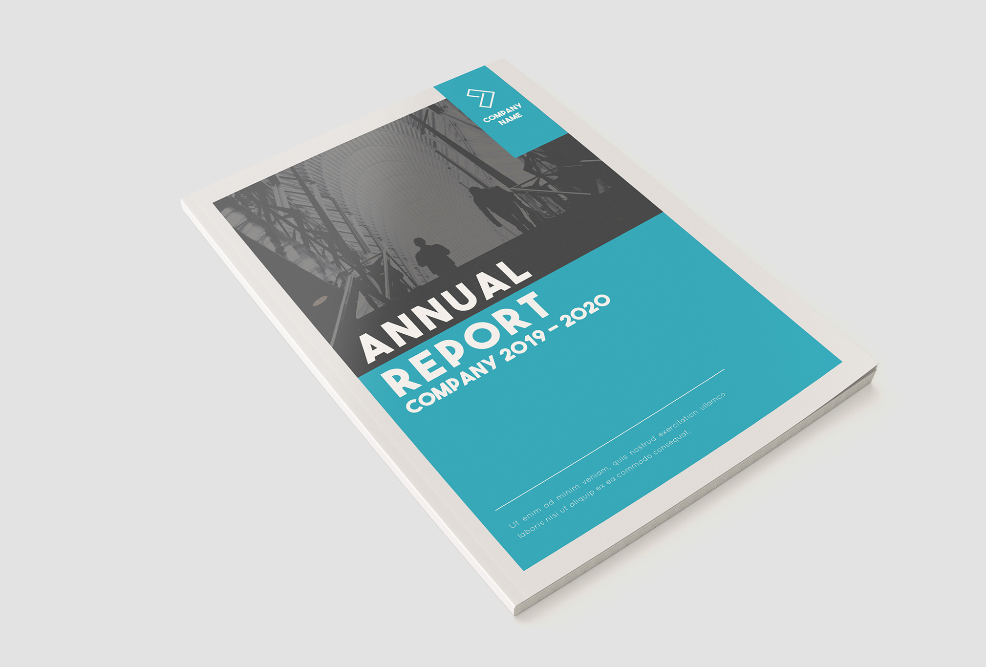 Annual Report Company, a Magazine Template by AQR Studio