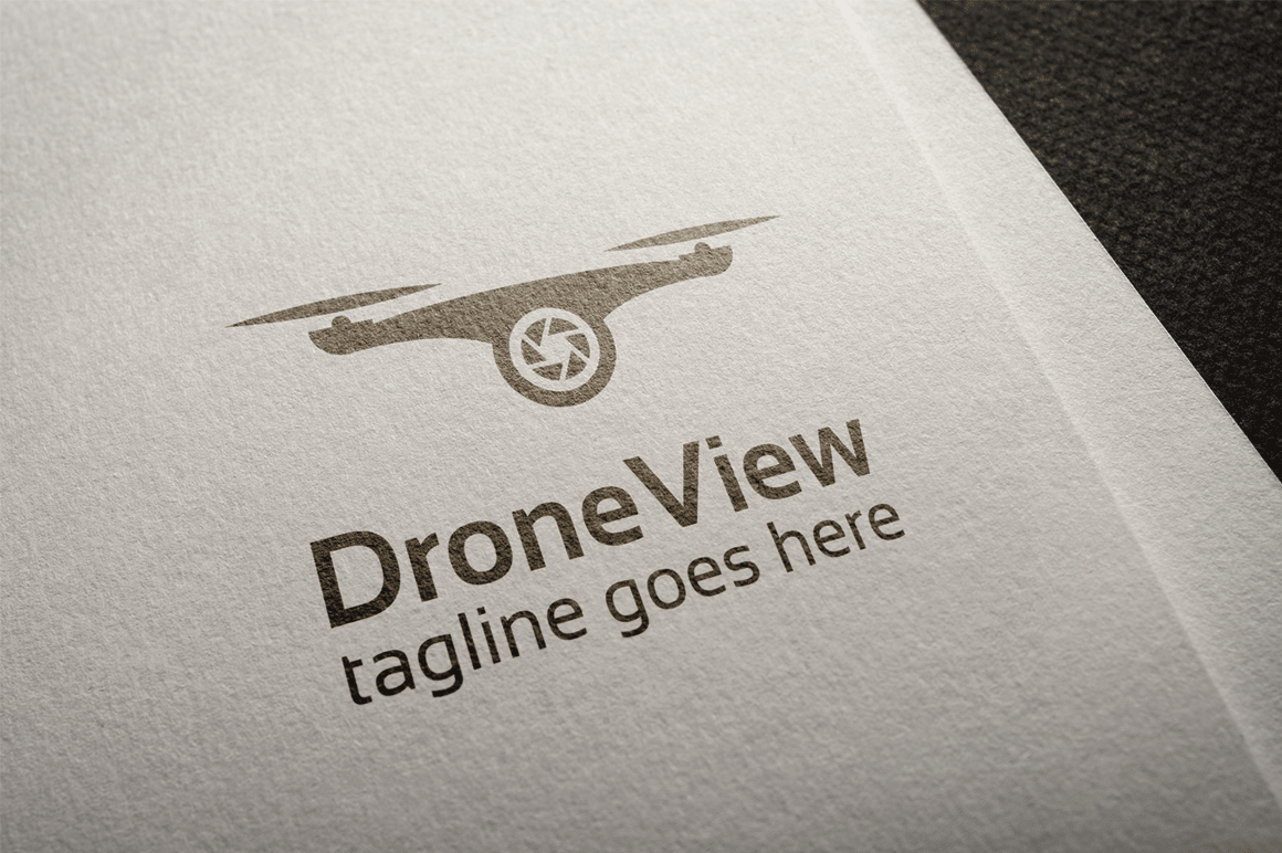 DroneView Logo, a Branding & Logo Template by Xelm