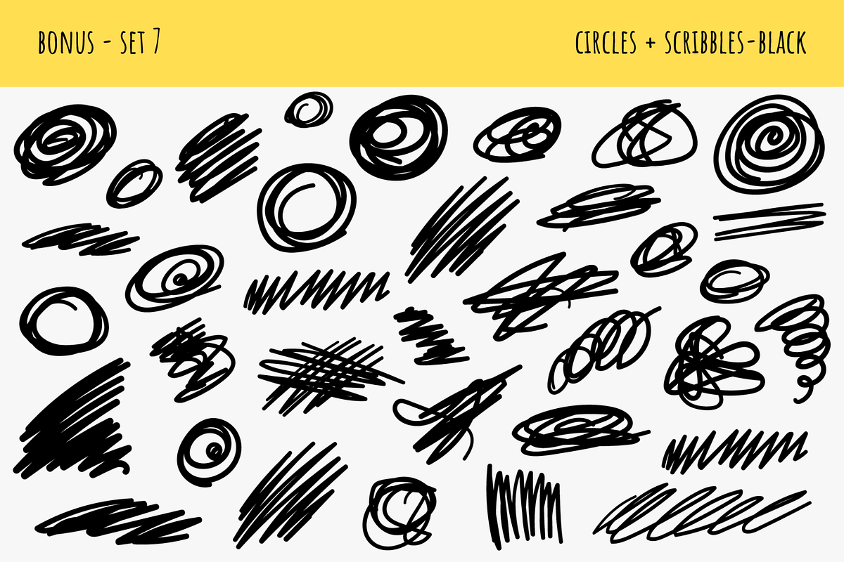 Hand Drawn Scribbles Vector Pack