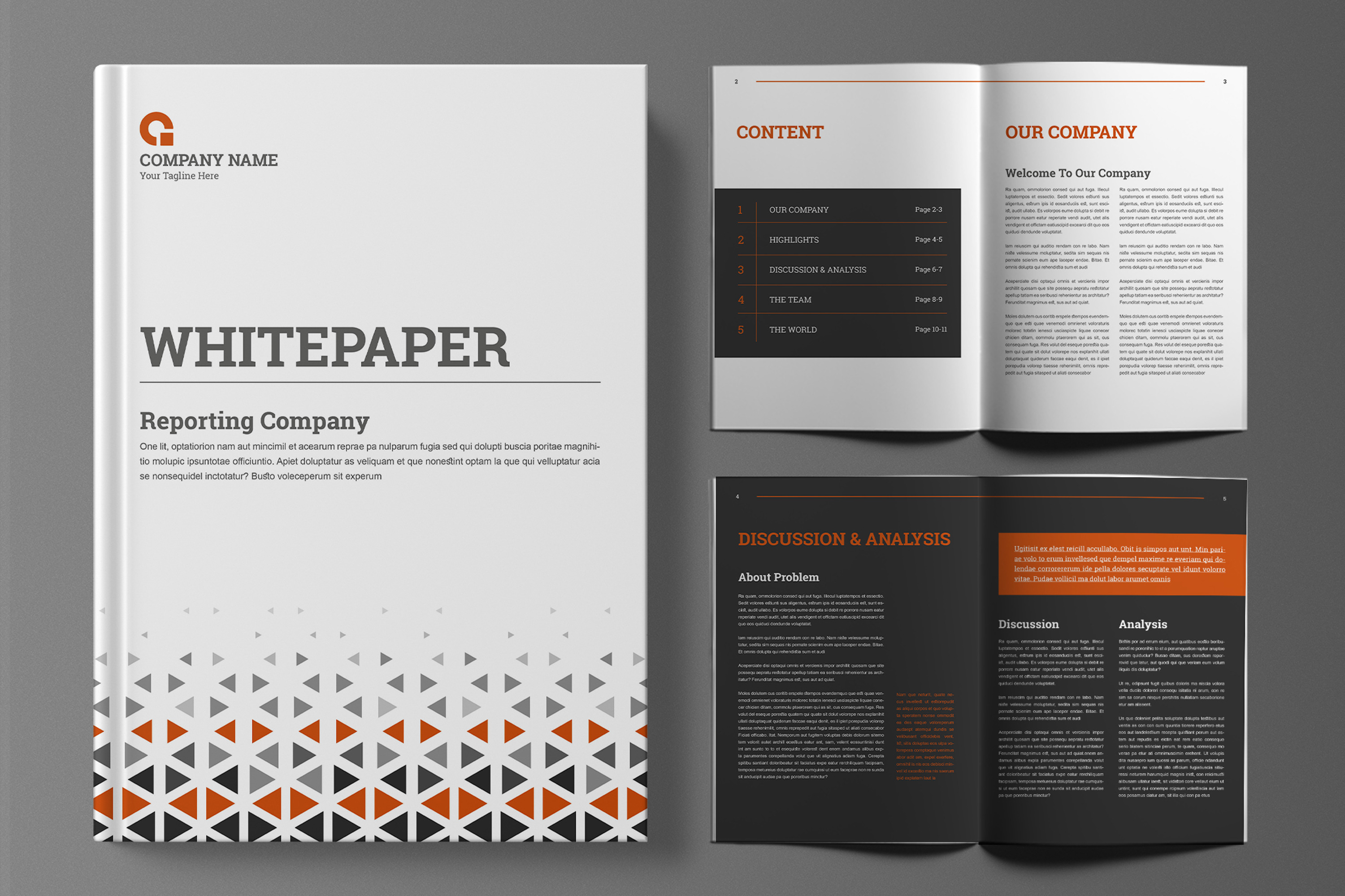 White Paper Brochure Design Template