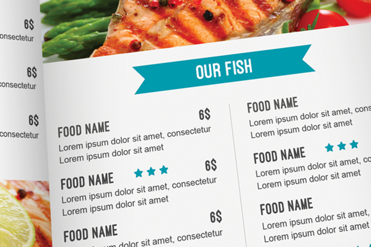 Clean Food Menu, a Brochure Template by Nody4Design