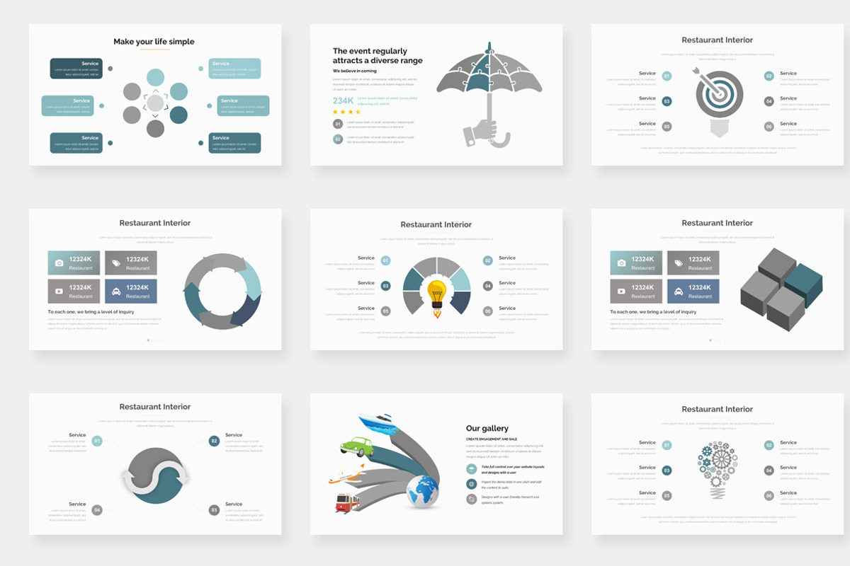 Imagine Solutions Powerpoint, a Presentation Template by One Percent Studio
