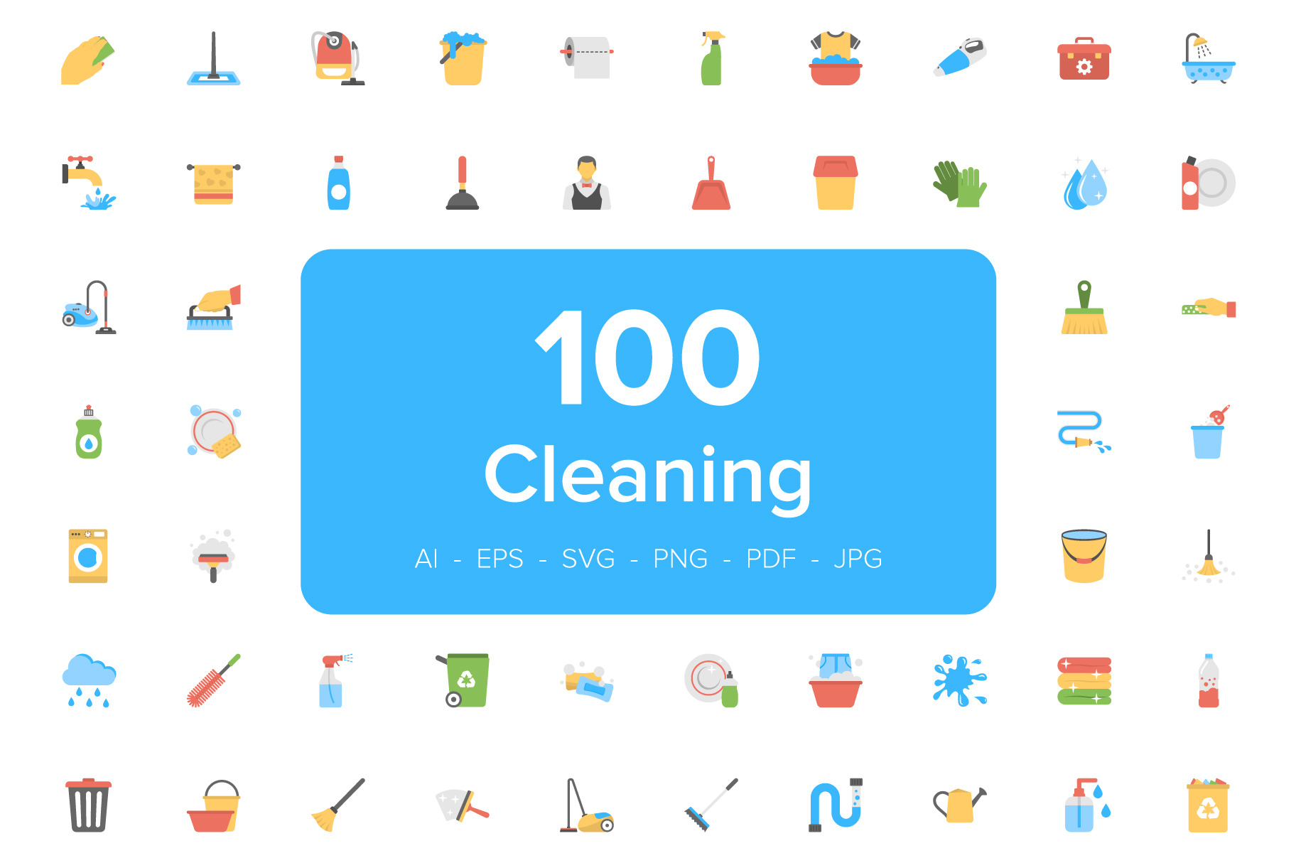 Cleaning Equipment and Accessories, an Icon by Creative Stall