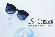 LS Casual - Handwritten Font, a Handwritten Font by laurenschroer