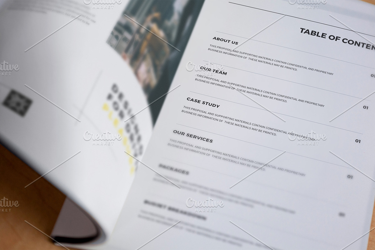 Proposal Template A4 / US Letter, a Stationery Template by Mastergfx