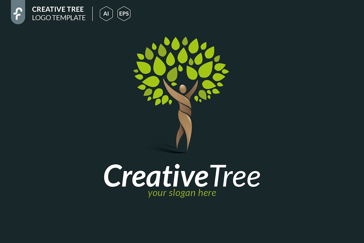 Creative Tree Logo, a Branding & Logo Template by ft.studio