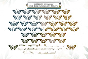 Butterfly Monogram, a Symbol Font by Typehill