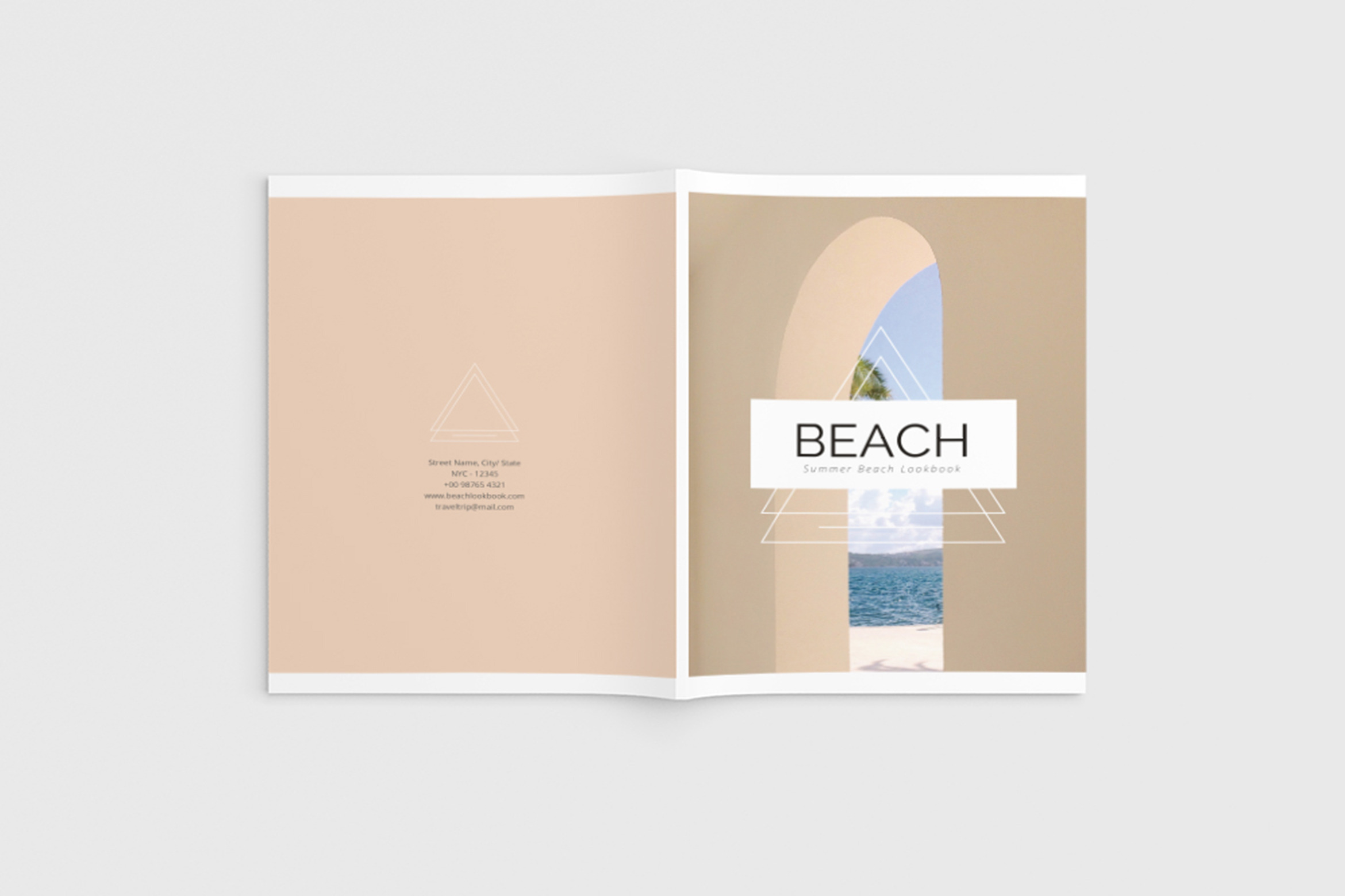 Travel Beach Lookbook, a Brochure Template by AQR Studio
