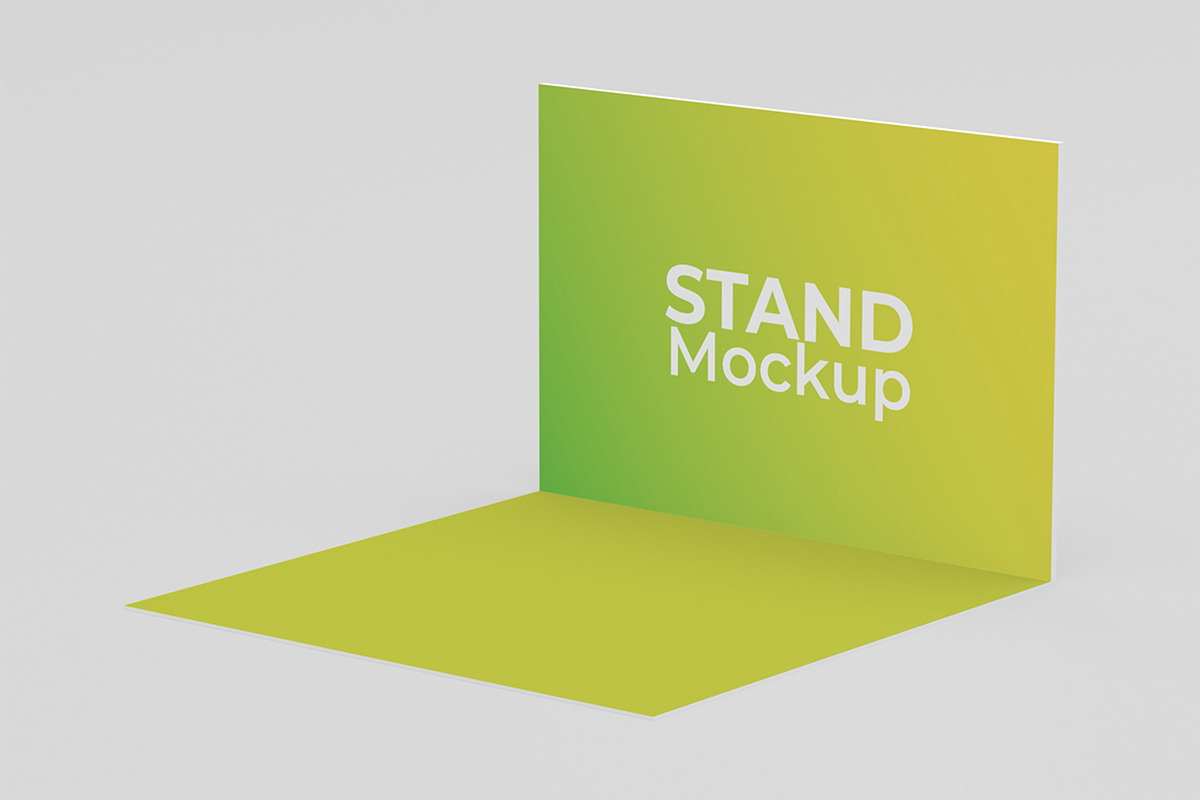 Simple Exhibition Stand Mockup Set