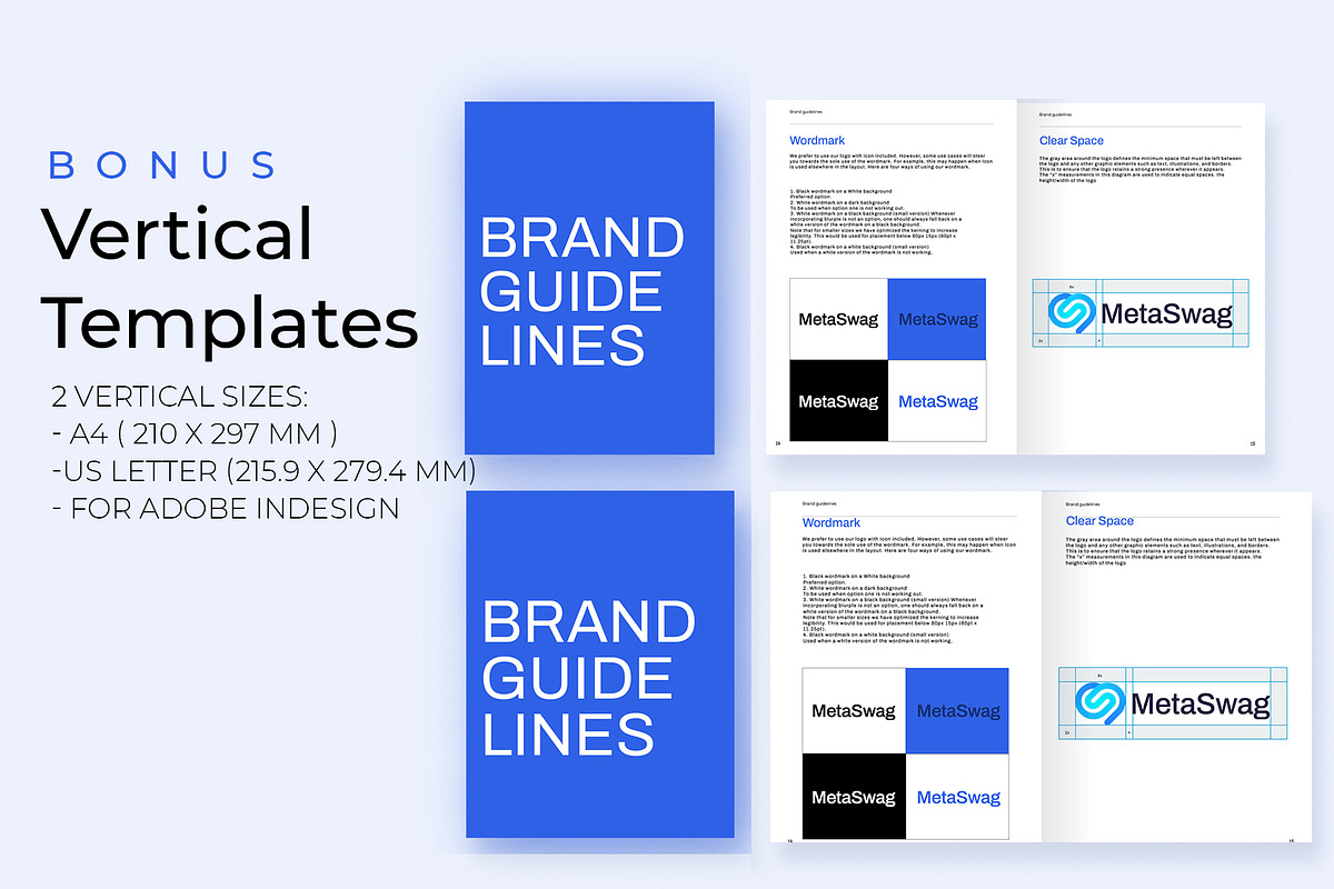 Blue | Brand Guidelines Template, a Presentation Template by ...
