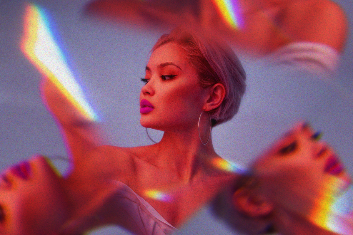 Prismatic Lens Photo Effect, a Texture Graphic by Design Squad