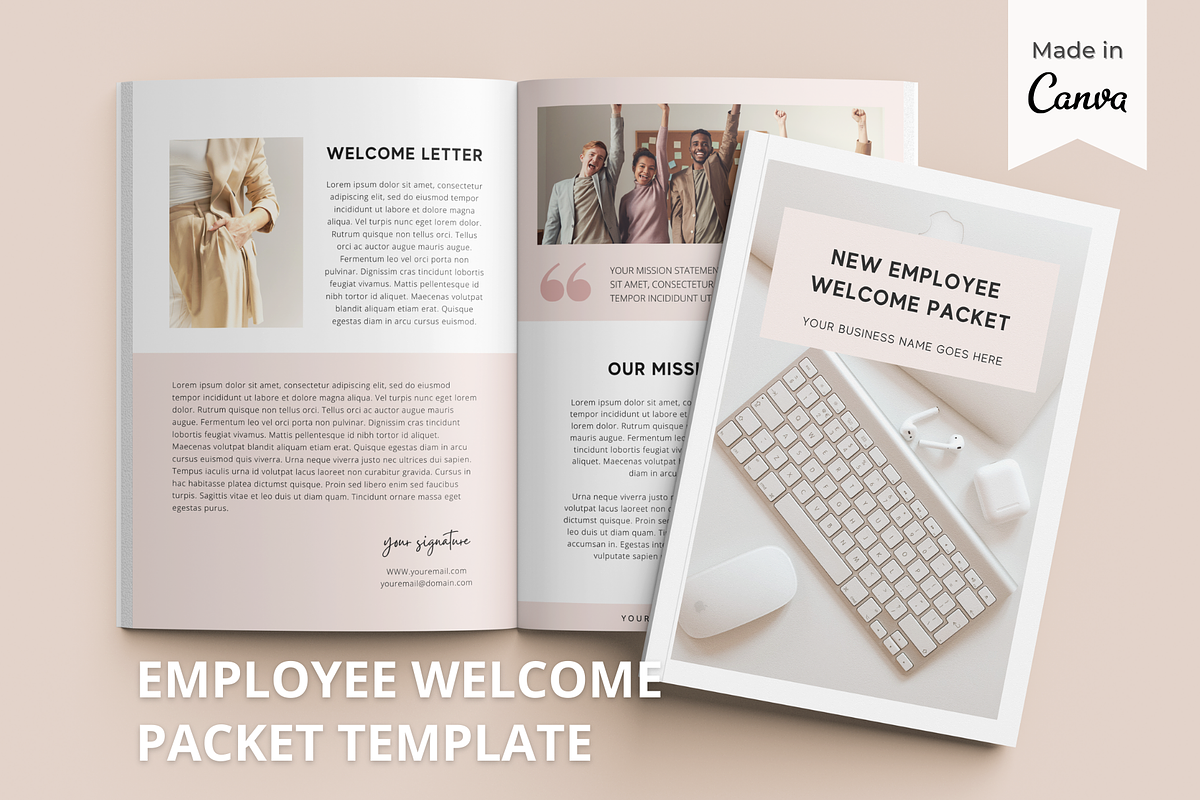 Employee Welcome Package Template, a Magazine Template by ShopRShop ...